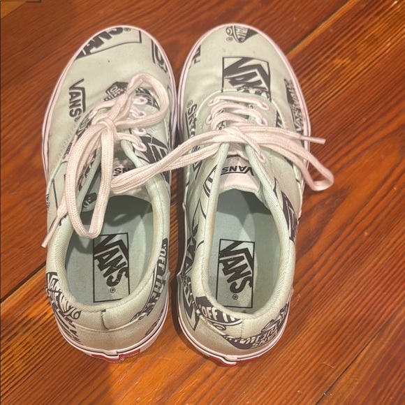 Vans | Shoes | Vans Cream Sneakers With Classic Waffle Sole And Lowtop ...